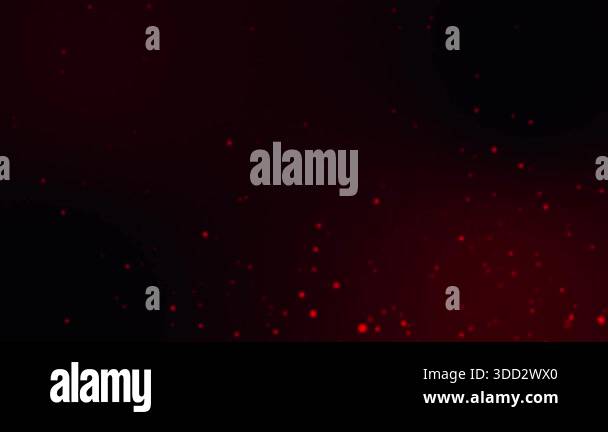 A dramatic dark red gradient background with scattered glowing ...