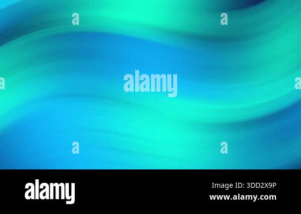 Dynamic blue and green gradient waves create a vibrant motion ...