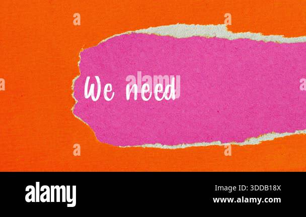 We need your help message writing on ripped torn paper background Stock ...