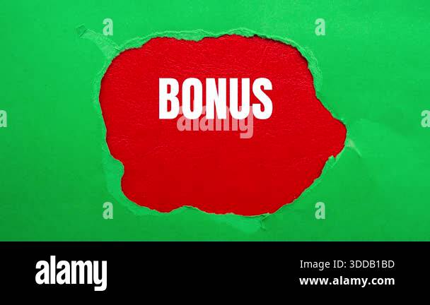 Bonus Pack message written on ripped torn paper background Stock Video ...