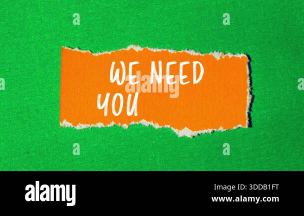 We need your help message writing on ripped torn paper background Stock ...