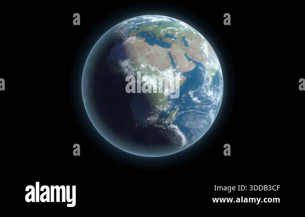 Space earth technology. America in the night and day in planet earth ...