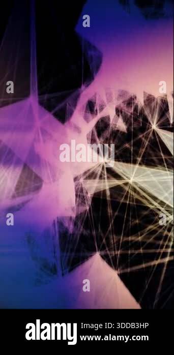 Abstract geometry, gradient patterns and lines morph Stock Video ...