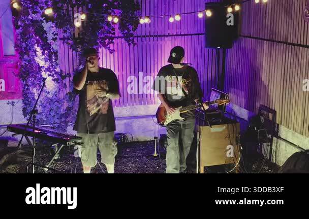 Montevideo, Uruguay: December 16 2025: High angle medium long shot of a ...