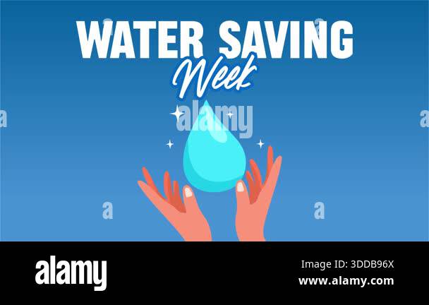 water saving week for better water storage Stock Video Footage - Alamy