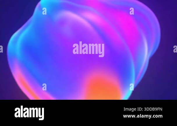 Abstract Glowing Organic Form Motion Graphic Background Animation with ...