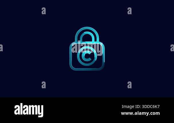 lock icon design vector illustration Stock Video Footage - Alamy