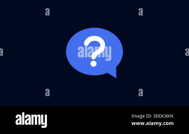 question mark icon. vector illustration Stock Video Footage - Alamy