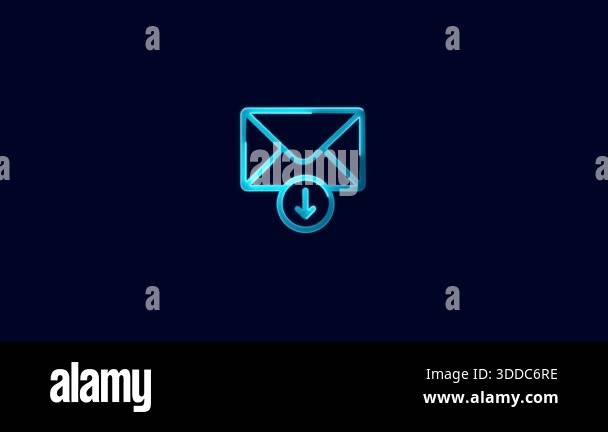 email icon design vector Stock Video Footage - Alamy