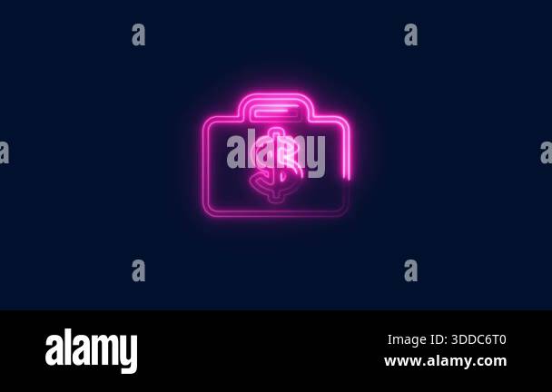 glowing neon line battery icon isolated on black background. lightning ...