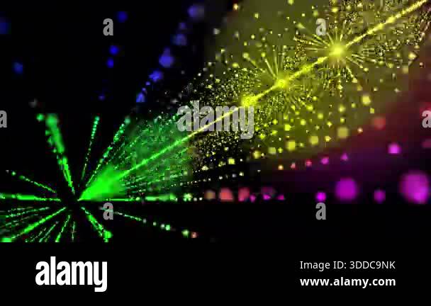 Abstract particle light background animation,DOF, depth of field ...