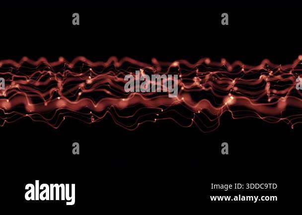 Abstract animated flowing strings structure, concepts, ideas, 4k ...