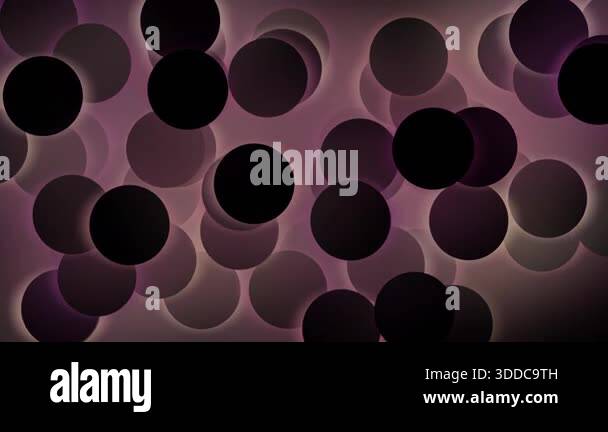Abstract animated circles with background shadow color transition ...
