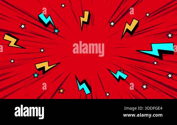 Funny comic explosion background, copy space, concepts, ideas, 4k Stock ...