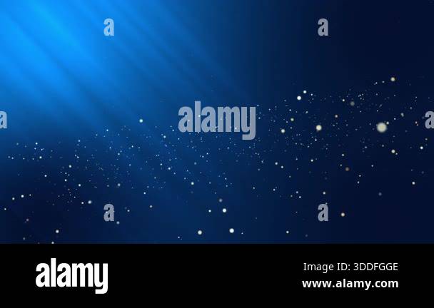 Abstract animated background with glowing gold particles floating in ...