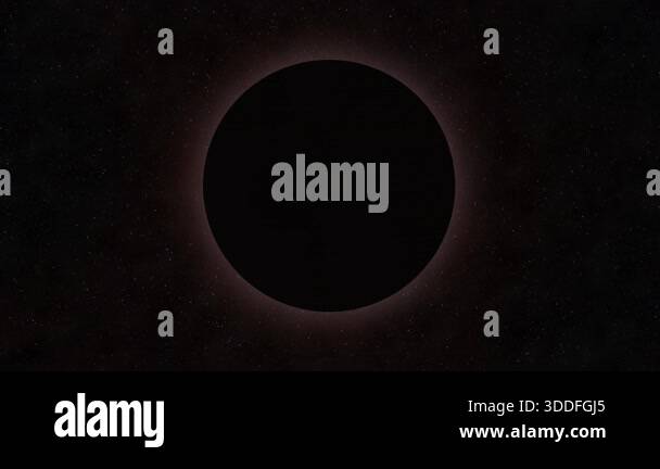 Set of two abstract timelapse space eclipse transition animations, with ...