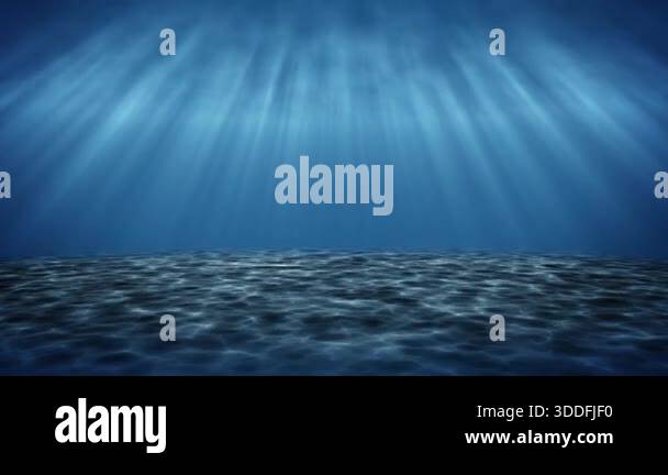 Animation depicting light filtering through ocean water Stock Video ...