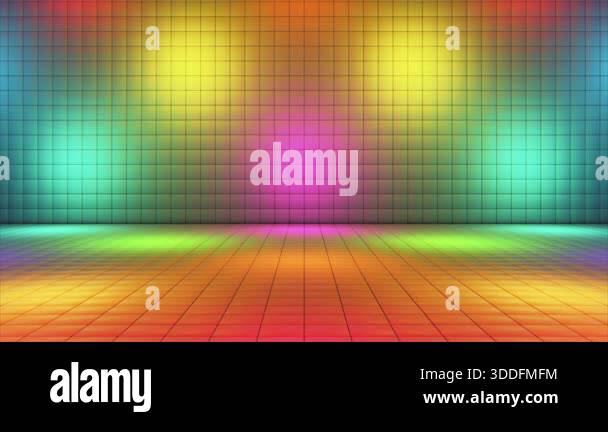 Broadcast Hi-Tech Blinking Illuminated Cubes Stage Floor, Multi Color ...