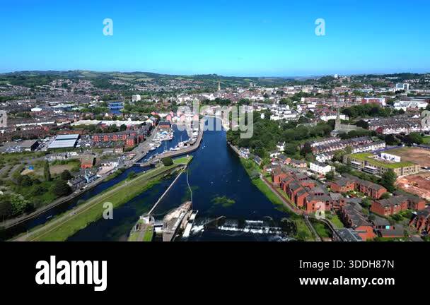Aerial view exeter cathedral Stock Videos & Footage - HD and 4K Video ...