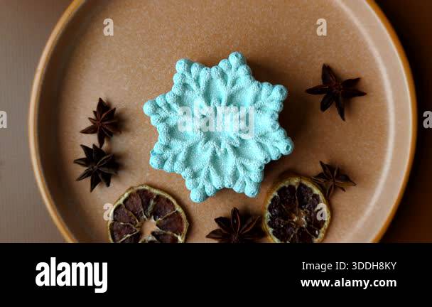 Christmas mochi, mooncake, or cheesecake shaped like a snowflake ...