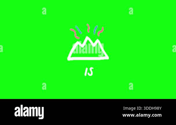 Hiking animation on green screen Stock Video Footage - Alamy