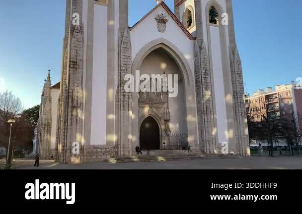 Buildings and street views in Lisbon city centre, Portugal Stock Video ...