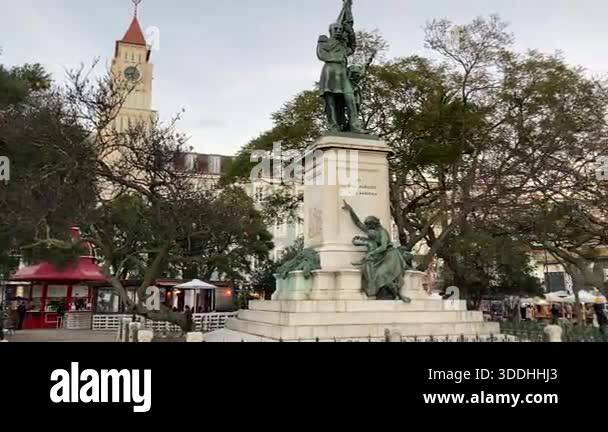 Buildings and street views in Lisbon city centre, Portugal Stock Video ...