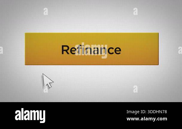 E-Commerce Series - Mouse Pushes Refinance Button Stock Video Footage ...