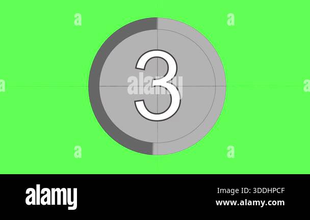 Modern countdown timer display with number 3 to 1 . Countdown begins ...