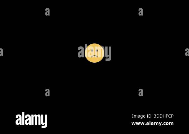 A simple yet powerful symbol of sadness and disappointment, conveying a ...