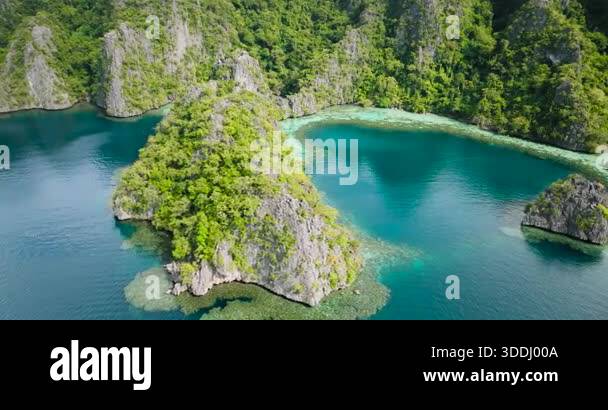 Beautiful splendid limestone rocks around Pukaway Lagoon and Kayangan ...