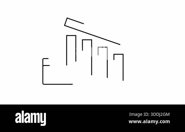 Creative decline graph illustration representing data analysis and ...