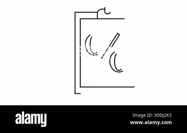 Abstract percentage symbol on a clipboard, representing finance and ...