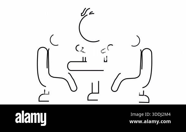 Illustration of two people competing in a tense game with a bomb above ...
