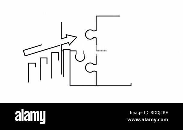 Conceptual puzzle with growth chart representing business success Stock ...