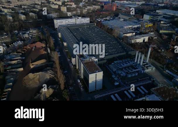 Large modern industrial complex, housing data center and ...