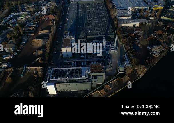 Large modern industrial complex, housing data center and ...