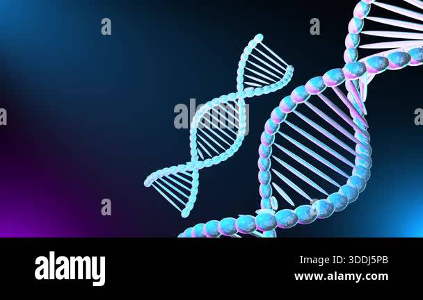 DNA 4K Animation Scientific Helix Molecular Motion Graphic Stock Video ...