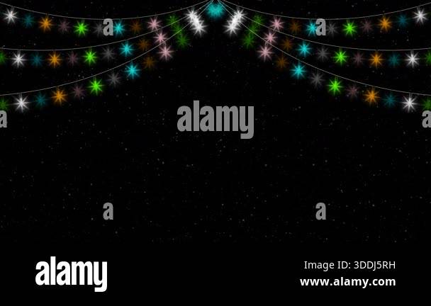 Blinking Lights with Star 4K Background Sparkling Motion Animation ...