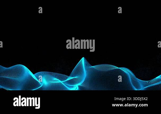 Abstract Wave Animated 4K Background Smooth Flowing Motion Graphic ...