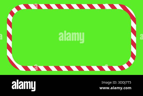 Animation chroma key green screen frame candy line strip Stock Video ...