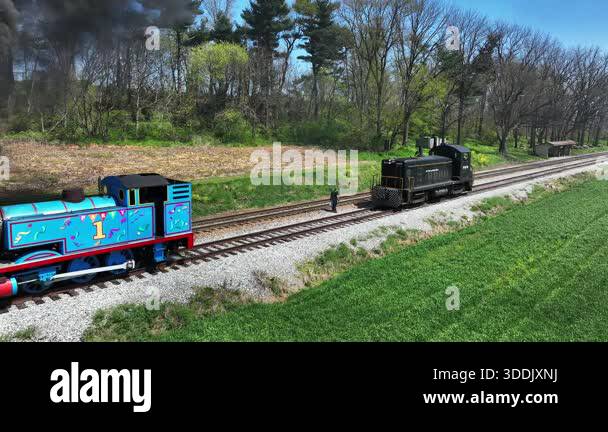 Ronks, Pennsylvania, April 17, 2025 - A Bright Blue Thomas the Tank ...