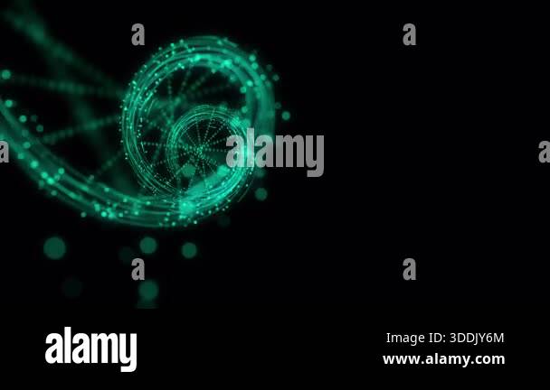 Spiral DNA encoding abstract video background, 4K Stock Video Footage ...
