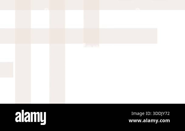 Gingham plaid check animation background, warm neutral beige and white ...