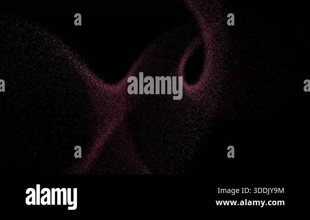 Pink and black holographic particle dust wave 3D futuristic surreal ...