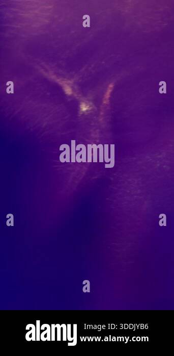 Vertical video. Lens glow. Futuristic blur flare. Defocused blue violet ...