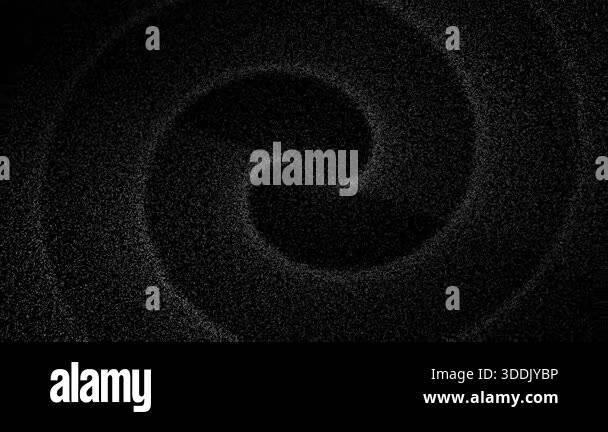 Black and white abstract futuristic surreal dust vortex grainy noise ...