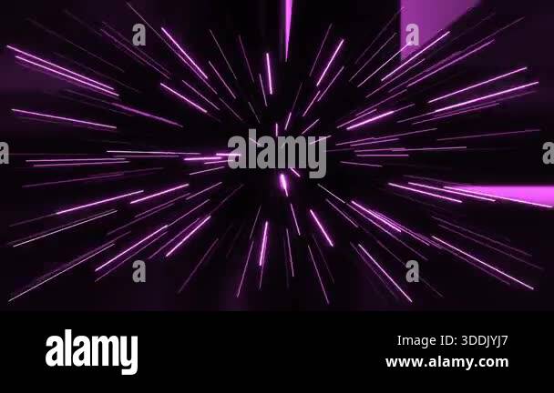 Futuristic wormhole time travel laser light tunnel, black and color ...