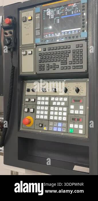 Kyiv, Ukraine, June 25, 2025:-CNC machine control panel. Machine ...