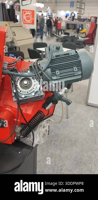 Kyiv, Ukraine, June 25, 2025:-Part of industrial equipment with large ...